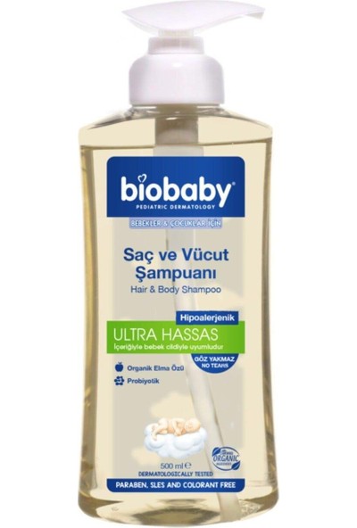 Biobaby Saç ve Vücut Şampuanı 500 ml