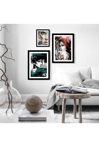 Hatıra Sepeti Hatırasepeti Soyut Modern Mdf Tablo Seti