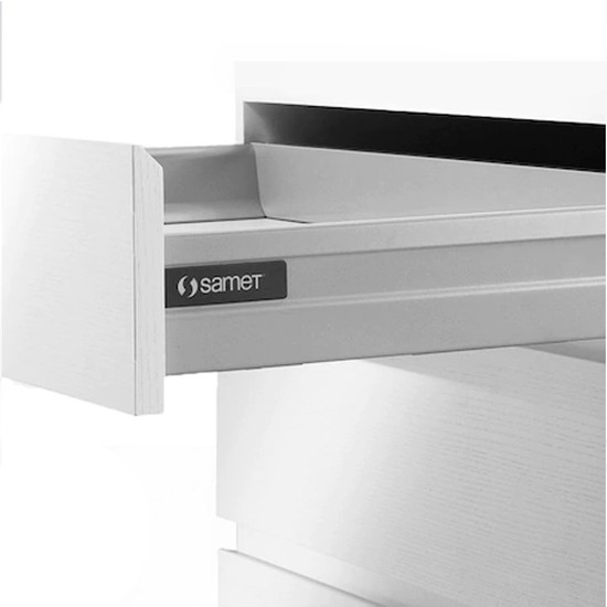 Samet Smart Box 35 cm Bordürsüz Gri Çekmece Rayı Fiyatı