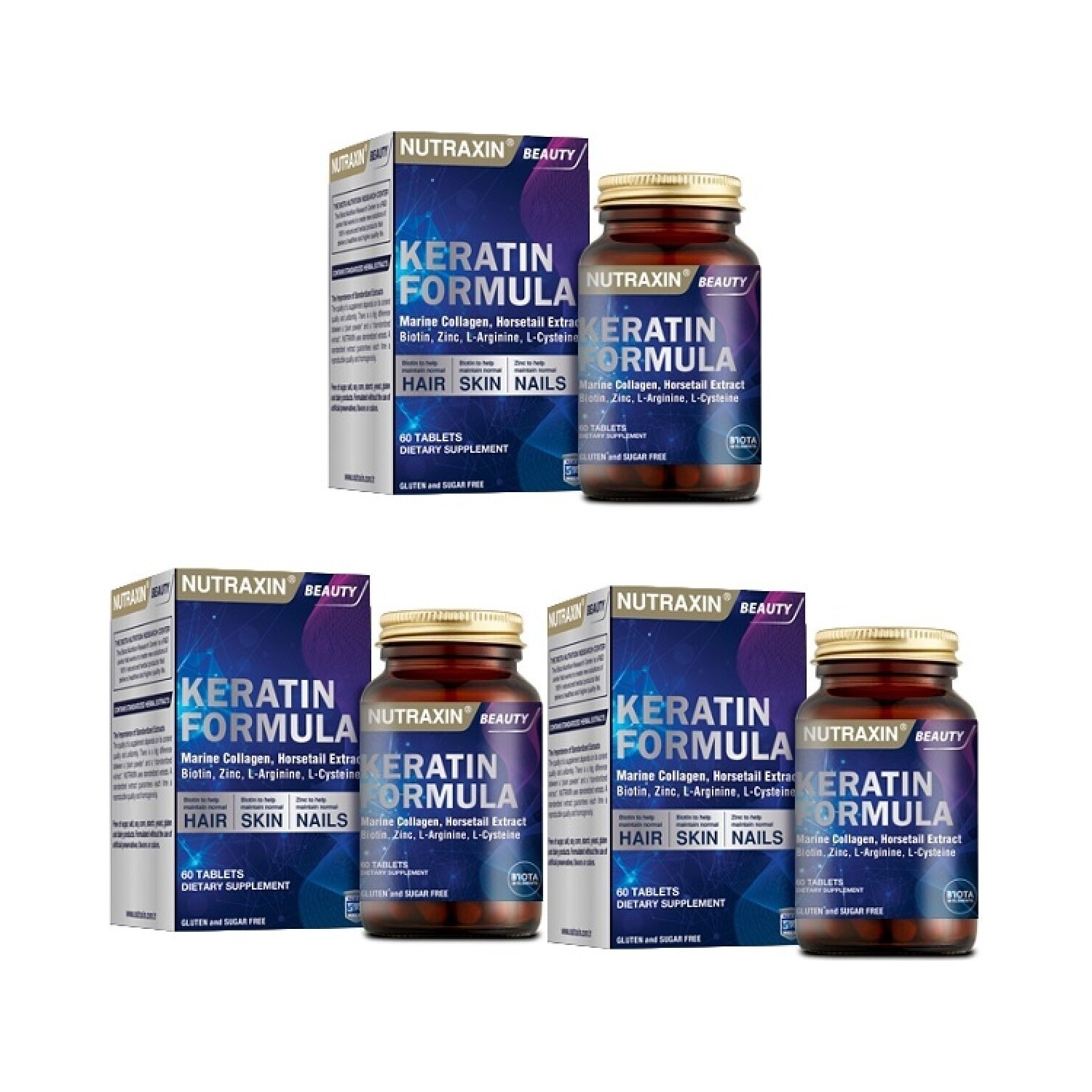 Nutraxin Keratin Formula Saç Bakım Tableti X3 Adet Fiyatı