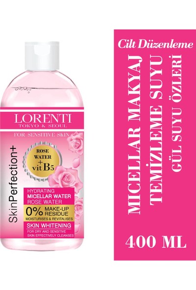 Lorenti Gül Suyu Micellar Makyaj Temizleme Suyu 400 ml