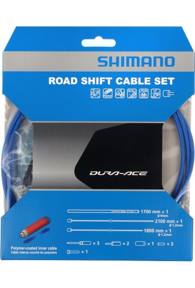 Shımano Dura-Ace 9000 Vites Kablo Seti Polımer MAVI(Y63Z98991) Shımano Dura-Ace 9000 Vites Kablo Seti Polımer MAVI(Y63Z98991)