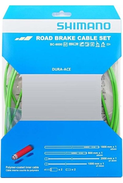 Shımano Dura-Ace 9000 Vites Kablo Seti Polımer YEŞIL(Y63Z98990) Shımano Dura-Ace 9000 Vites Kablo Seti Polımer YEŞIL(Y63Z98990)