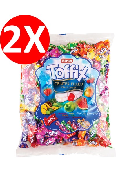 Elvan Toffix Mix Şeker 300 gr 2'li Paket Elvan Toffix Mix Şeker 300 gr 2'li Paket
