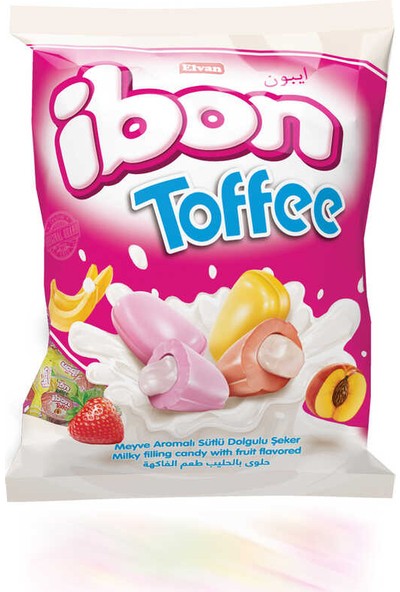 Elvan Ibon Toffee Sütlü Meyveli Şeker 1000 gr Elvan Ibon Toffee Sütlü Meyveli Şeker 1000 gr