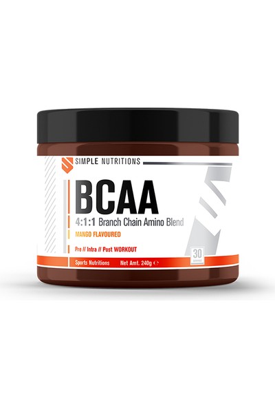Simple Nutritions Bcaa 4:1:1 Orman Meyveli Aromalı 240 Gr (30 Servis)