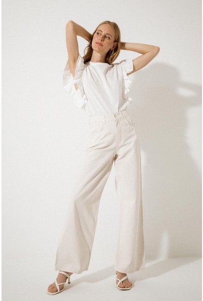 DeFacto Regular Fit Geniş Paça Gabardin Pantolon X2661AZ22SP DeFacto Regular Fit Geniş Paça Gabardin Pantolon X2661AZ22SP