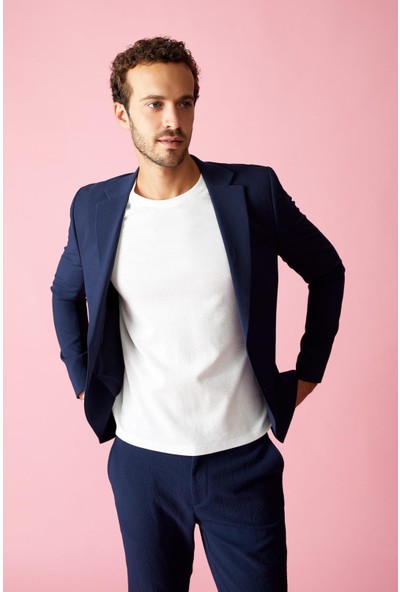 DeFacto Slim Fit Blazer Ceket U8741AZ22SM