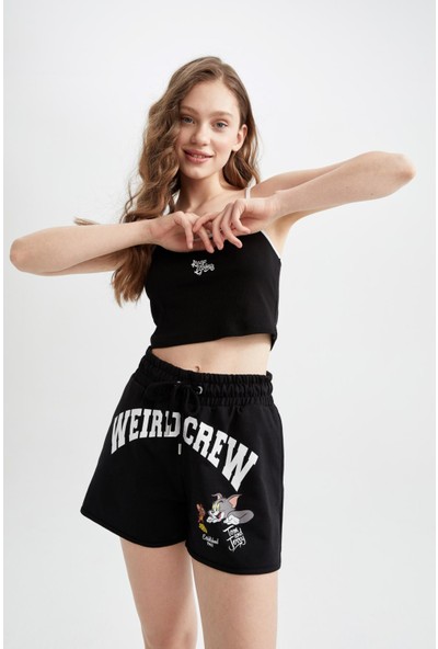 DeFacto Coool Tom & Jerry Lisanslı İnce Kumaş Şort X8810AZ22SM