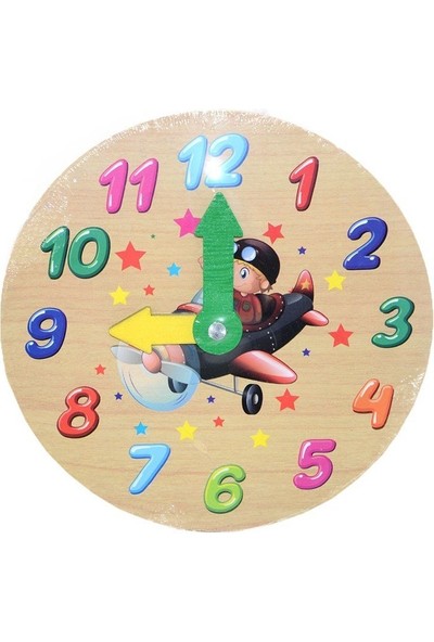 Gurme Sepeti Ahşap Oyuncak Saat Gurme Sepeti Ahşap Oyuncak Saat