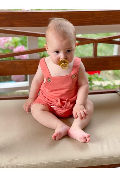 Cigit Kargo Cepli Tavşan Nakışlı Askılı Tulum 0-3 Yaş Kiremit Cigit Kargo Cepli Tavşan Nakışlı Askılı Tulum 0-3 Yaş Kiremit