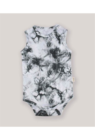 Cigit Desenli Sıfırkol Çıtçıtlı Badi 0-3 Yaşl Yeşil Batik