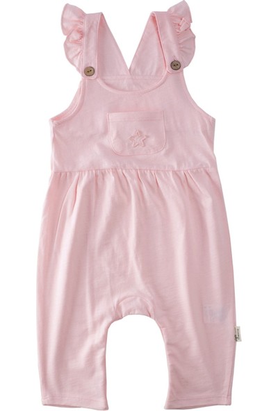 Cigit Askısı Fırfırlı Cebi Yıldız Apl.tulum 0-4 Yaş Pudra