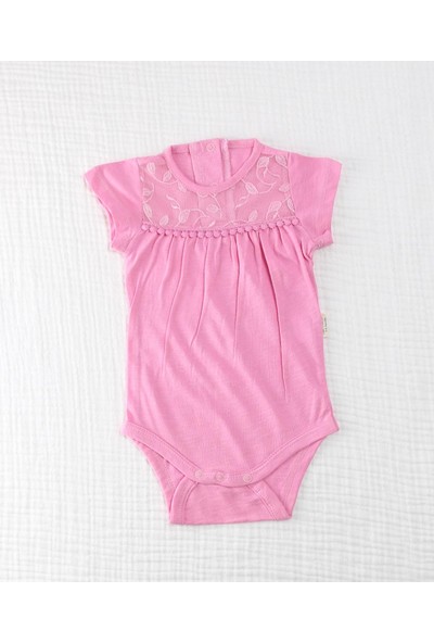 Cigit Robası Dantel Kız Bebek Zıbın 0-12 Ay Pembe Cigit Robası Dantel Kız Bebek Zıbın 0-12 Ay Pembe