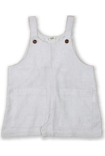 Cigit Keten Cepli Tulum 2-6 Yaş Naturel