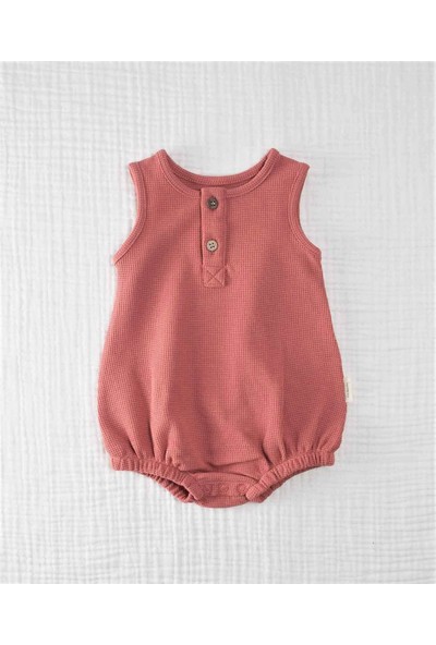 Cigit Waffle Patlı Zıbın 0-3 Yaş Gül