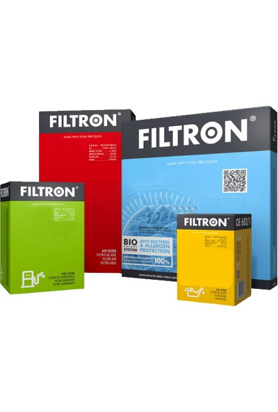 Filtron Toyota Corolla 1.4 D4D Filtron Filtre Bakım Seti 2007-2018 4lü Karbonlu Filtron Toyota Corolla 1.4 D4D Filtron Filtre Bakım Seti 2007-2018 4lü Karbonlu