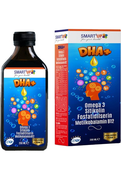 Smart Up Dha + Omega 200 Ml Şurup Smart Up Dha + Omega 200 Ml Şurup