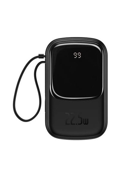 Polham Baseus 22.5W 20.000 Mah Digital Göstergeli Powerbank, Type-C Kablolu Ultra Hızlı Powerbank
