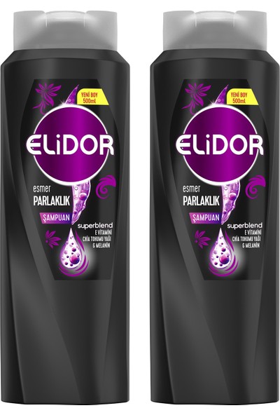 Elidor Superblend Saç Bakım Şampuanı Esmer Parlaklık E Vitamini Chia Tohumu Yağı Melanin 500 ml x2 Adet Elidor Superblend Saç Bakım Şampuanı Esmer Parlaklık E Vitamini Chia Tohumu Yağı Melanin 500 ml x2 Adet