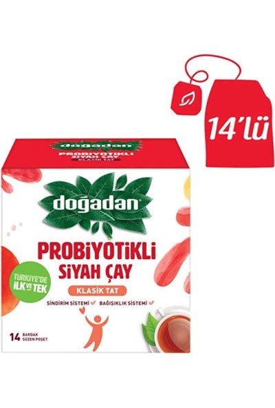 Probiyotikli Siyah Çay Klasik Tat 14'lü Probiyotikli Siyah Çay Klasik Tat 14'lü
