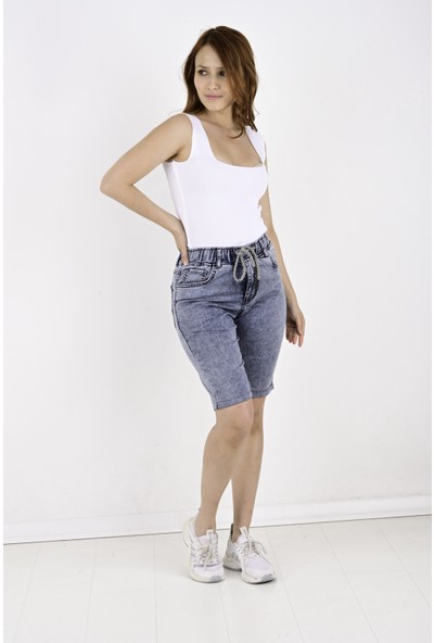 Quits Kids Bayan Randum Yikama Denim Şort KAPRİ-10041