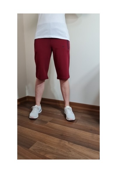 Anger Kadın Yüksek Bel Pamuklu Fermuarlı Uzun Şort