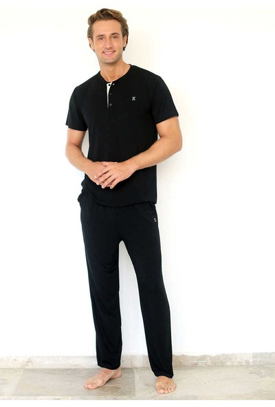 Erkek Bambu 2li Pijama Takımı