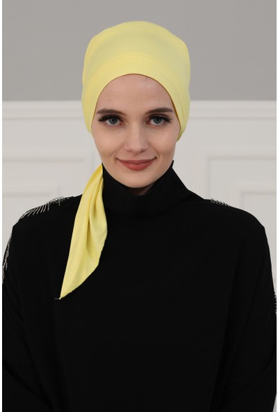 Moda Çizgi Bandana Sarı