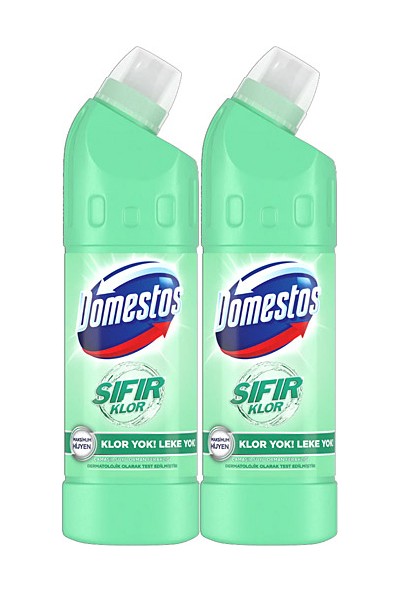 Domestos Sıfır Klor Çamaşır Suyu Orman Ferahlığı 2 x 675 ml Domestos Sıfır Klor Çamaşır Suyu Orman Ferahlığı 2 x 675 ml