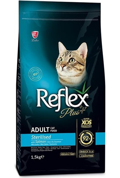 Reflex 1,5 kg Somonlu Kısırlaştırılmış Yetişkin Kedi Maması1,5 kg Reflex 1,5 kg Somonlu Kısırlaştırılmış Yetişkin Kedi Maması1,5 kg