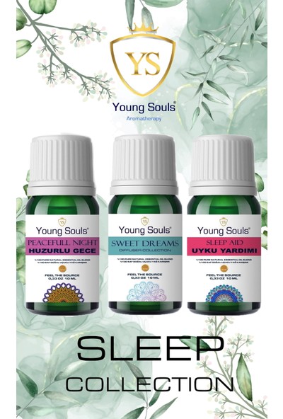 Young Souls Aromaterapi Uyku Sleep Collection Uçucu Yağ ( Essential Oil ) Karışım Seti 30 ml Young Souls Aromaterapi Uyku Sleep Collection Uçucu Yağ ( Essential Oil ) Karışım Seti 30 ml