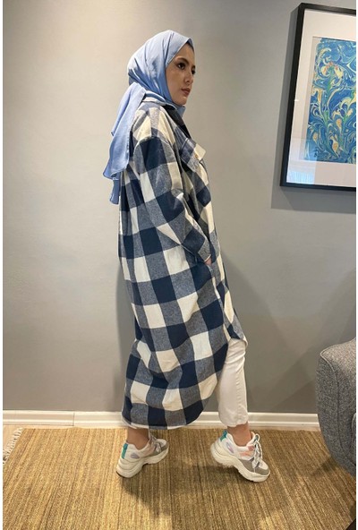 Mood Store Lacivert Önü Kısa Arkası Uzun Oduncu Gömlek Mood Store Lacivert Önü Kısa Arkası Uzun Oduncu Gömlek