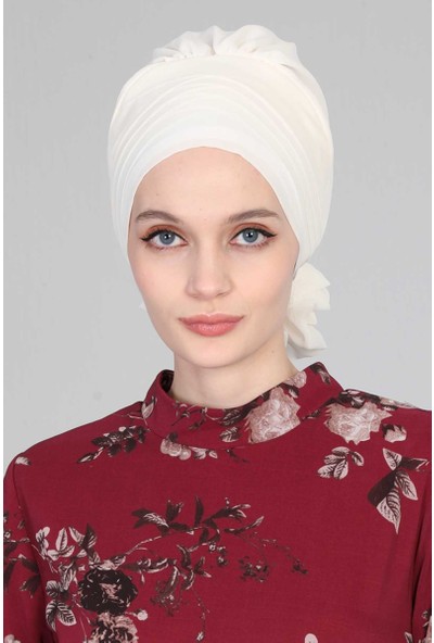 Moda Çizgi Çapraz Dikim Tasarım Şifon Hazır Türban Moda Çizgi Çapraz Dikim Tasarım Şifon Hazır Türban