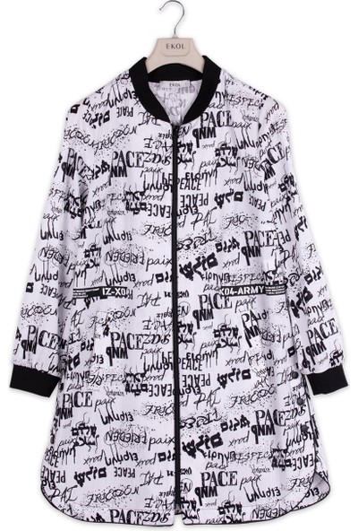 Ekol Yazı Desenli Tunik
