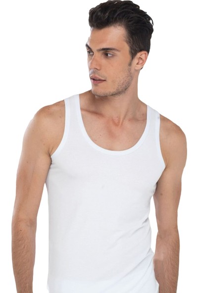 Malabadi Erkek 2'li Süprem Atlet 002 | Beyaz