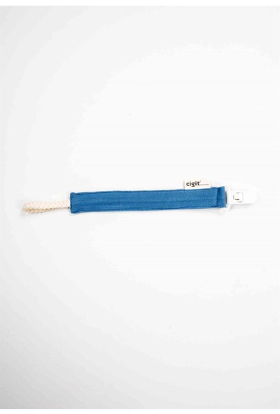 Cigit Bebek Pamuk Emzik Tutmacı 23 cm Indigo Mavi Cigit Bebek Pamuk Emzik Tutmacı 23 cm Indigo Mavi