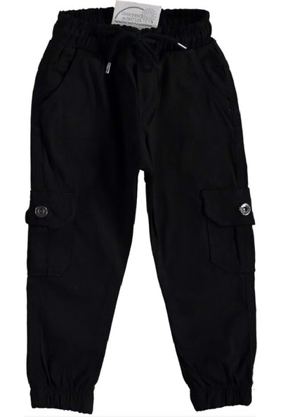 Başak Çocuk Giyim 317733 Erkek Kargo Cepli Pantolon 3/7 Yaş - Siyah - 4-5 Yaş