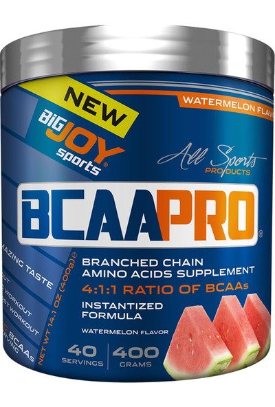 Bigjoy Sports Bcaapro 400 Gr 40 Porsiyon Karpuz Aromalı Bcaa