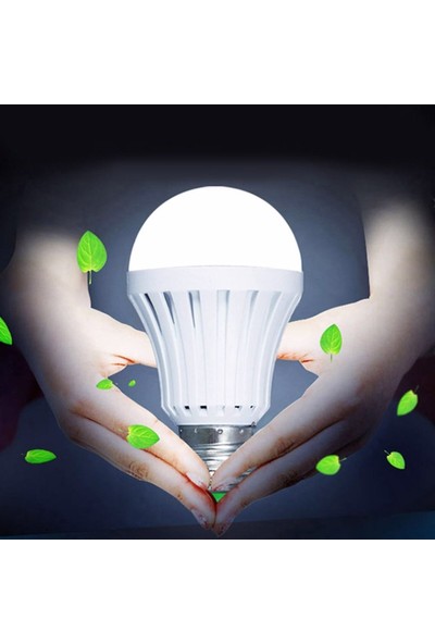 Pazariz 9 Watt Şarjli LED Ampul Seyyar Ampul 4 Adet Beyaz Pazariz 9 Watt Şarjli LED Ampul Seyyar Ampul 4 Adet Beyaz