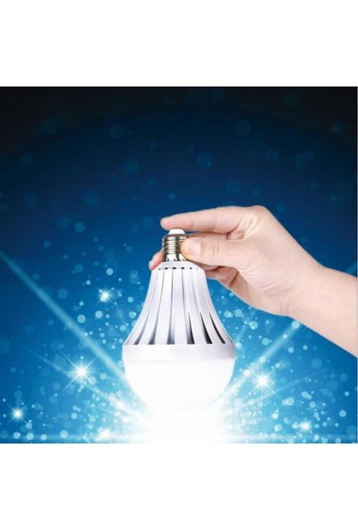 Pazariz Şarjlı LED Ampul 9 Watt Beyaz Işık Acil Durum Aydınlatma 4 Adet Pazariz Şarjlı LED Ampul 9 Watt Beyaz Işık Acil Durum Aydınlatma 4 Adet