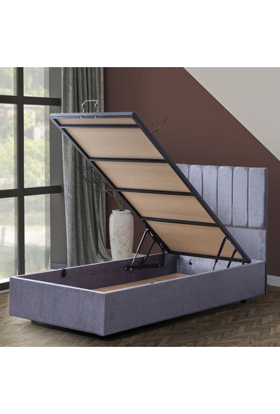 Cesur Tek Kişilik Baza Başlık Seti Gri Cesur Tek Kişilik Baza Başlık Seti Gri