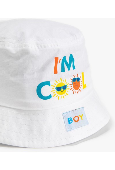 Koton Baskılı Bucket Şapka Pamuklu Yaz Temalı
