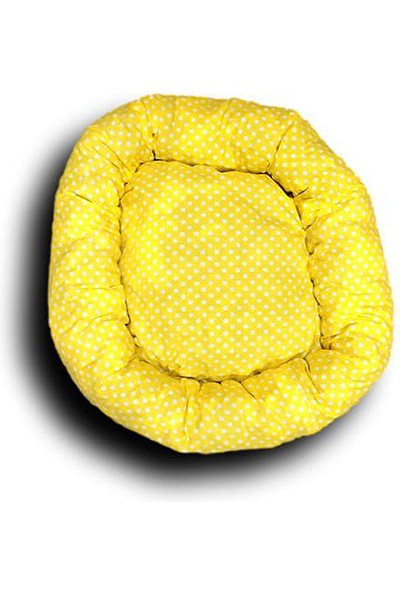 Gökcan Pet Sarı Puantiyeli Kedi ve Küçük Irk Köpek Yatağı