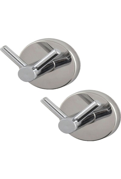 Paslanmaz Bornoz Askılık 2 Li Set