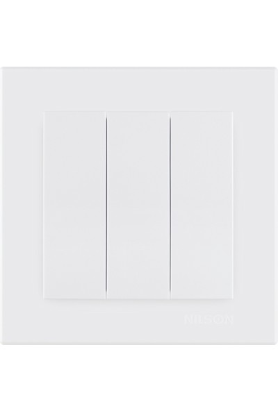 Nilson Alegra Beyaz Üçlü Anahtar