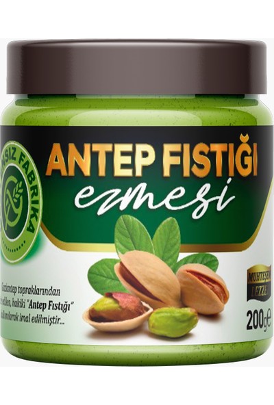 Glutensiz Fabrika Glutensiz Antep Fıstığı Ezmesi 200 Gram Fıstık Ezmesi Glutensiz Fabrika Glutensiz Antep Fıstığı Ezmesi 200 Gram Fıstık Ezmesi