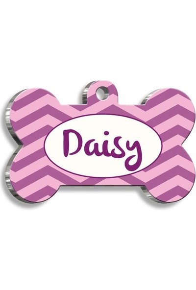 See Me Pembe Mor Zikzaklı Kedi Köpek Künyesi See Me Pembe Mor Zikzaklı Kedi Köpek Künyesi