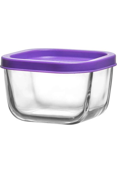 Lav Cam Saklama Kabı 270ML - Mor Kapaklı