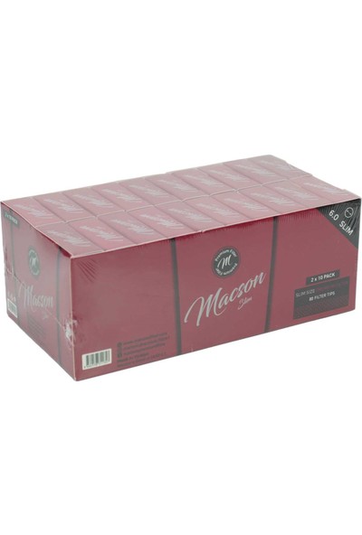 Als Macson 6 mm Tütün Sarma Sigara Kağıdı Filtresi 1600 Adet Als Macson 6 mm Tütün Sarma Sigara Kağıdı Filtresi 1600 Adet